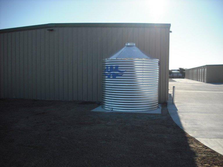 3,500 Gallon Corrugated Metal Liner Tank - Capitol Water Tanks